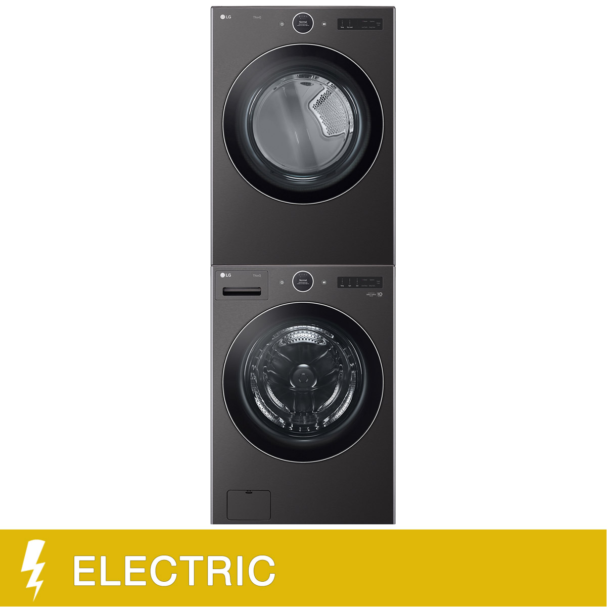 LG Laundry Bundle 5.8 cu ft. Front Load Washer and 7.4 cu ft. Electric ...
